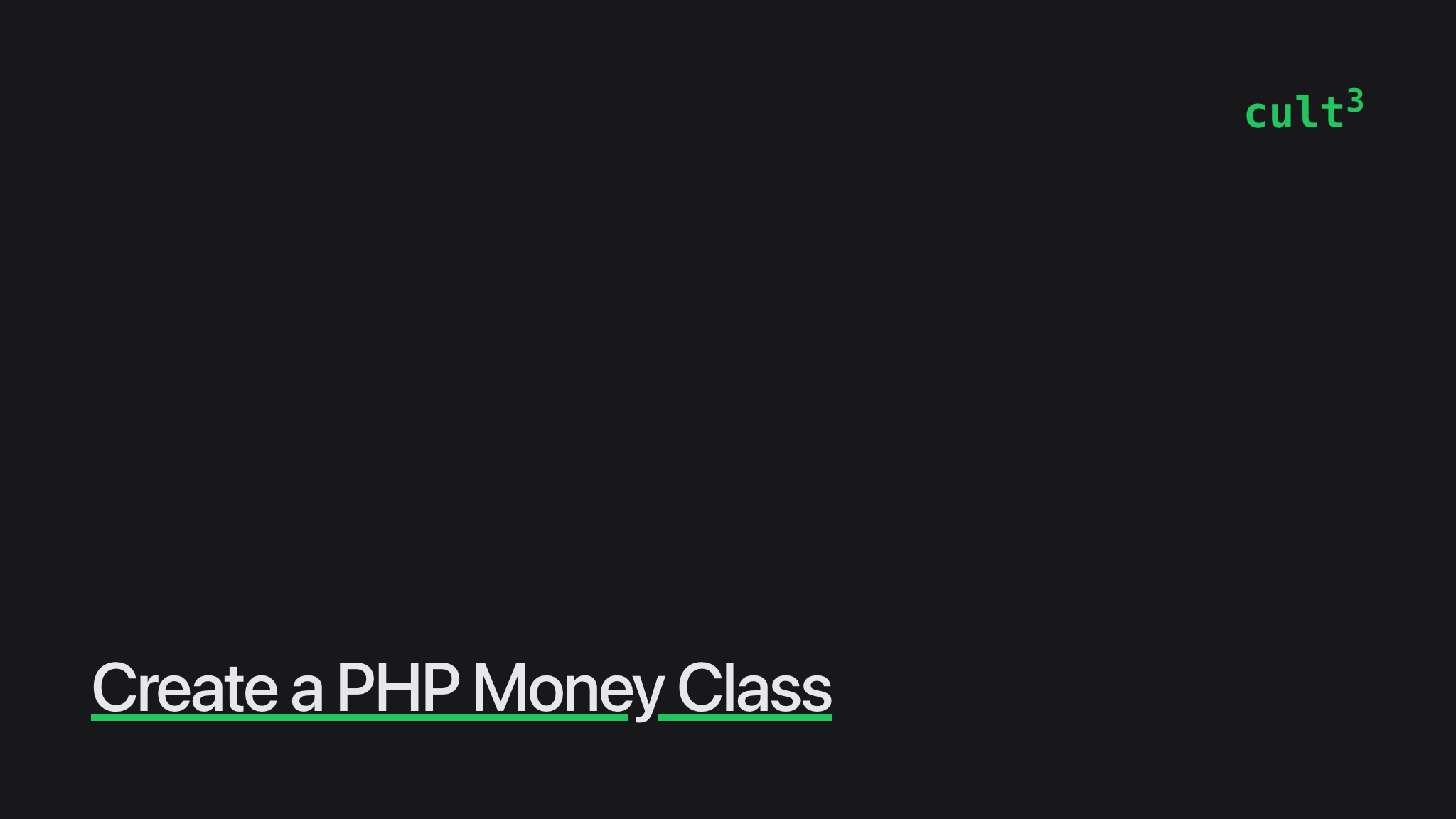 Create a PHP Money Class | Culttt
