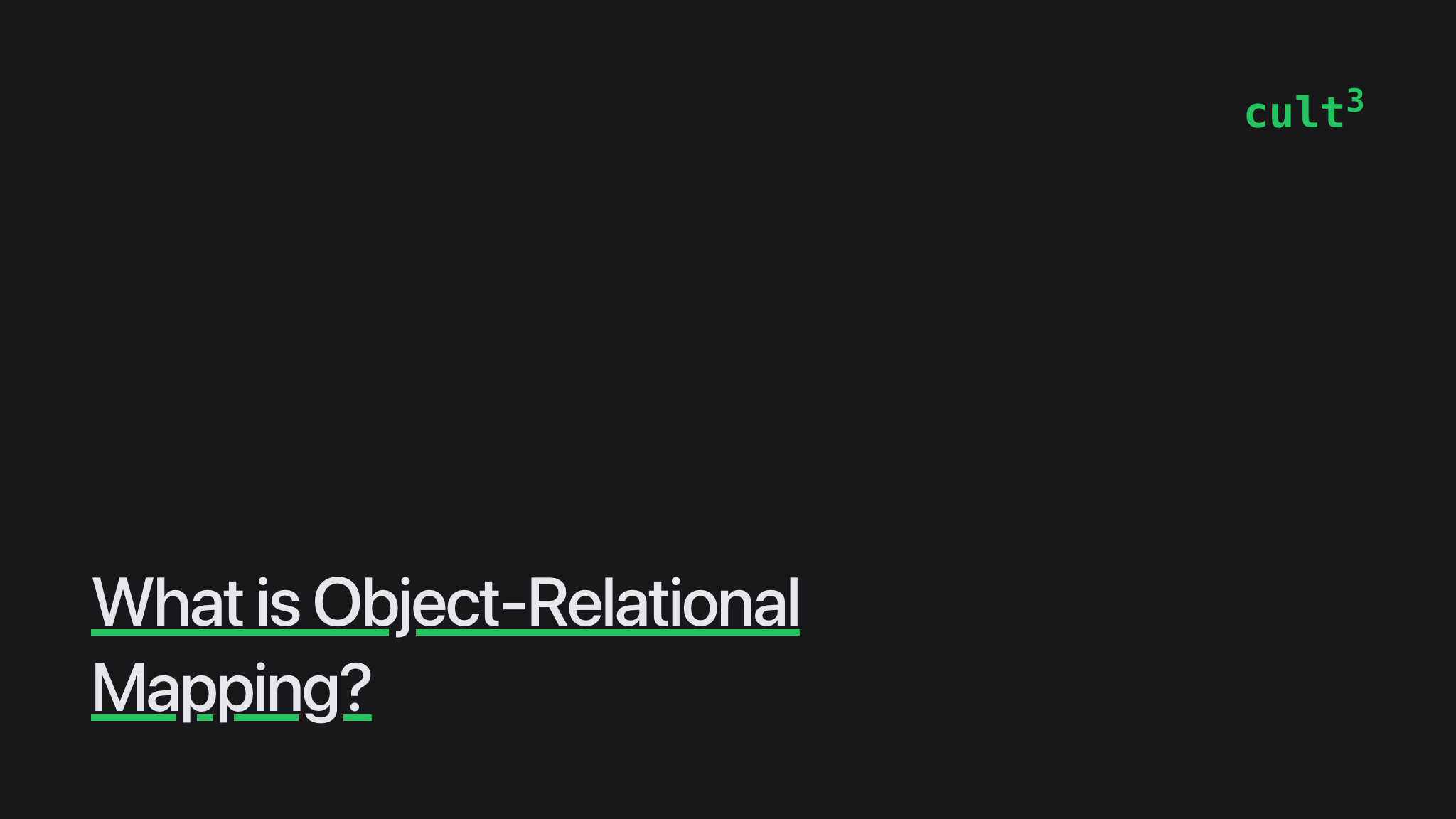 what-is-object-relational-mapping-culttt