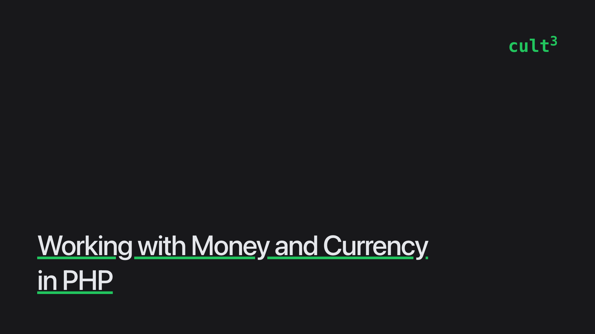 Working with Money and Currency in PHP | Culttt