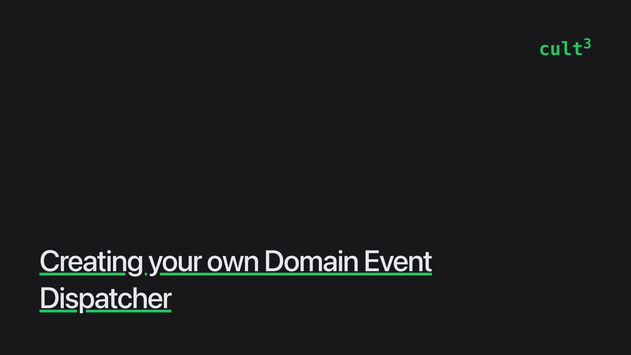 Creating your own Domain Event Dispatcher | Culttt