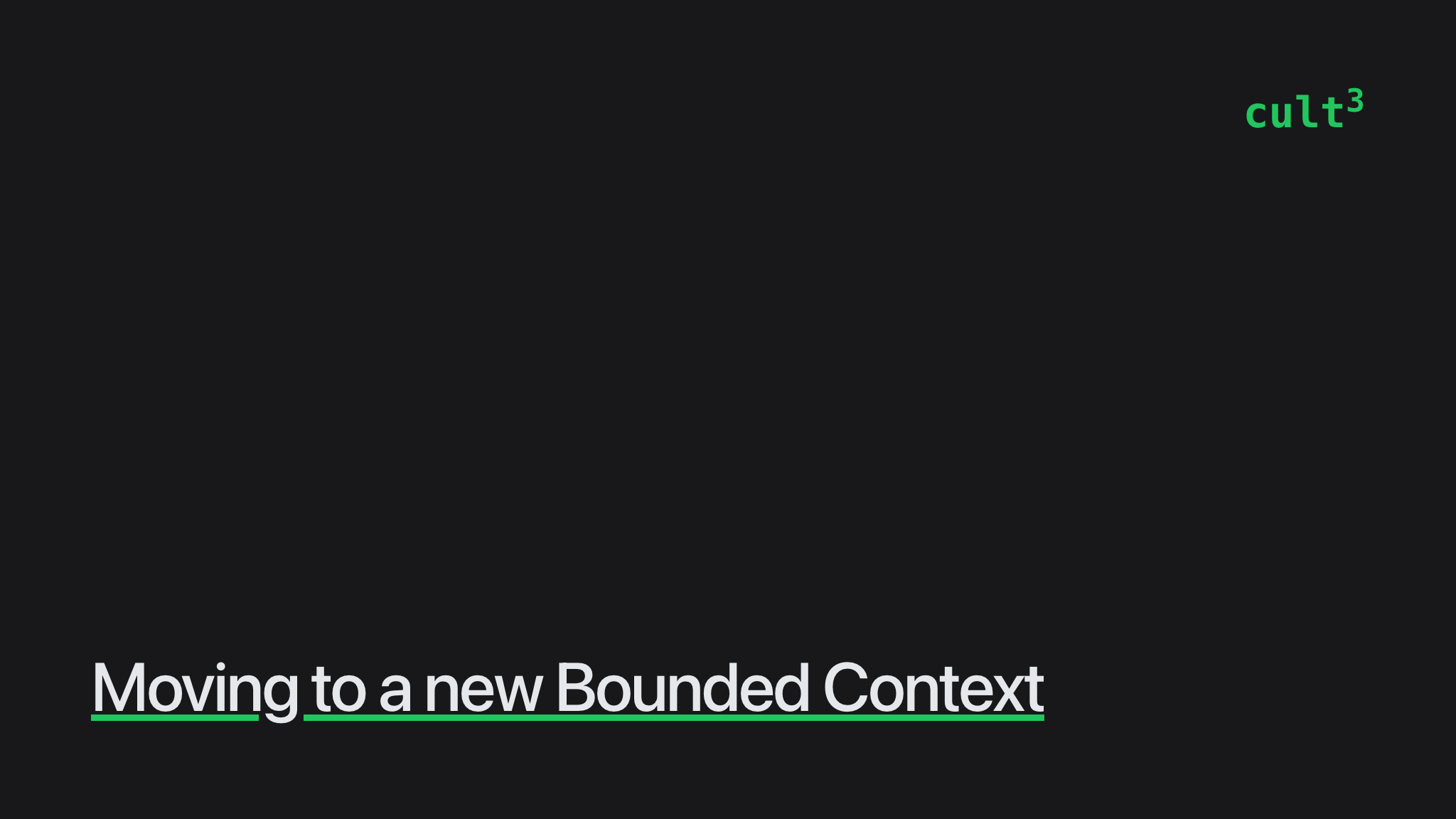 Moving to a new Bounded Context | Culttt