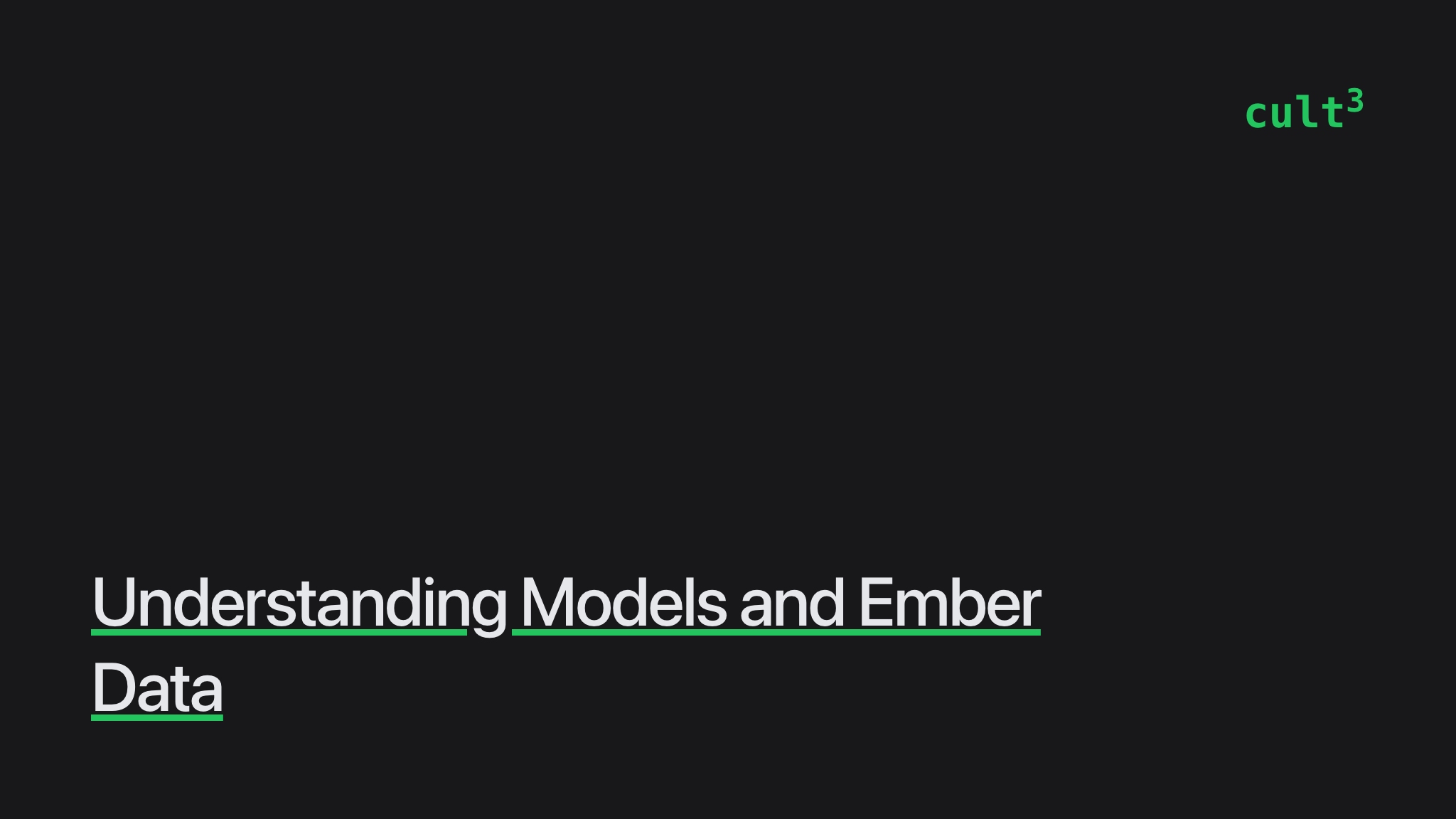Understanding Models And Ember Data Culttt
