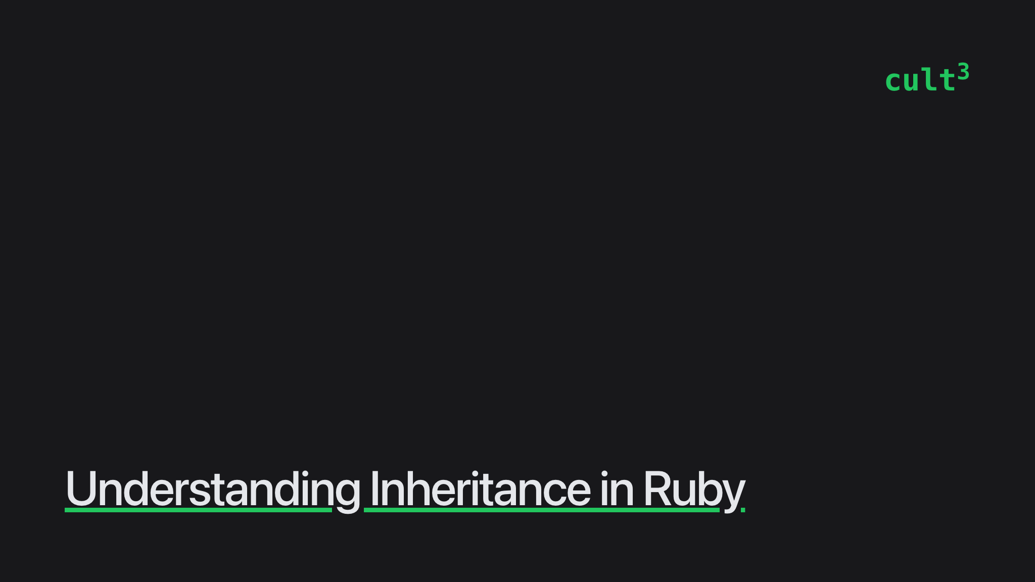 Understanding Inheritance in Ruby | Culttt Understanding Inheritance in Ruby | Culttt
