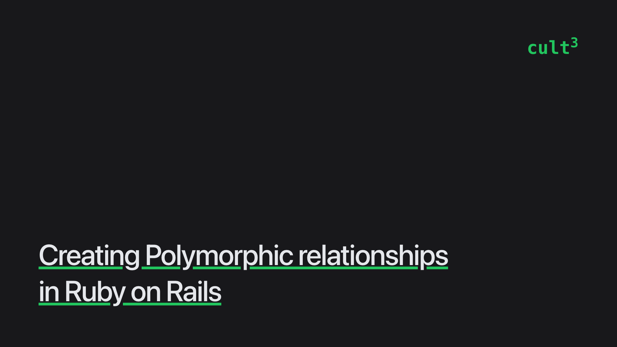 Creating Polymorphic Relationships In Ruby On Rails Culttt