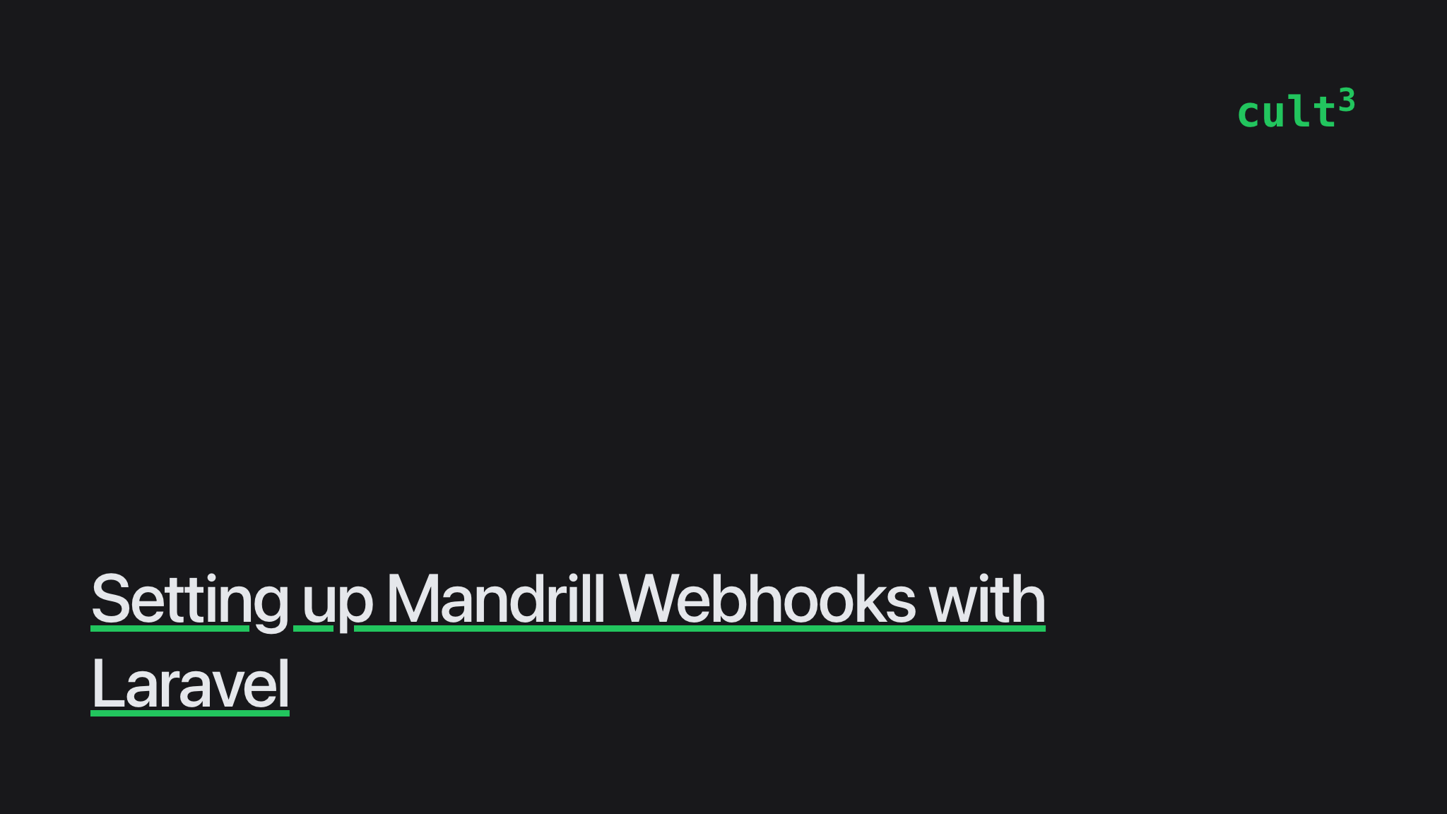 Setting up Mandrill Webhooks with Laravel | Culttt