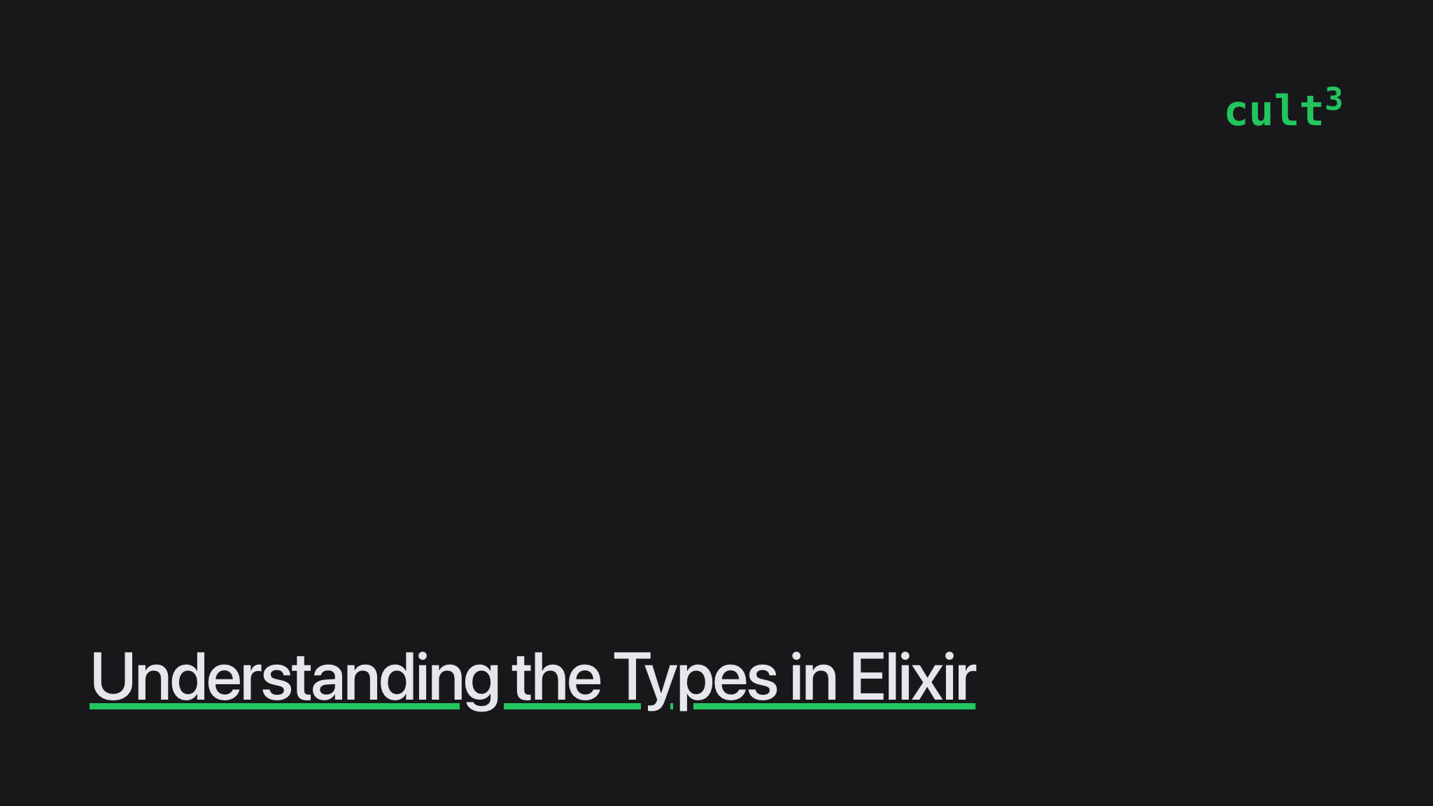 Understanding the Types in Elixir | Culttt Understanding the Types in Elixir | Culttt