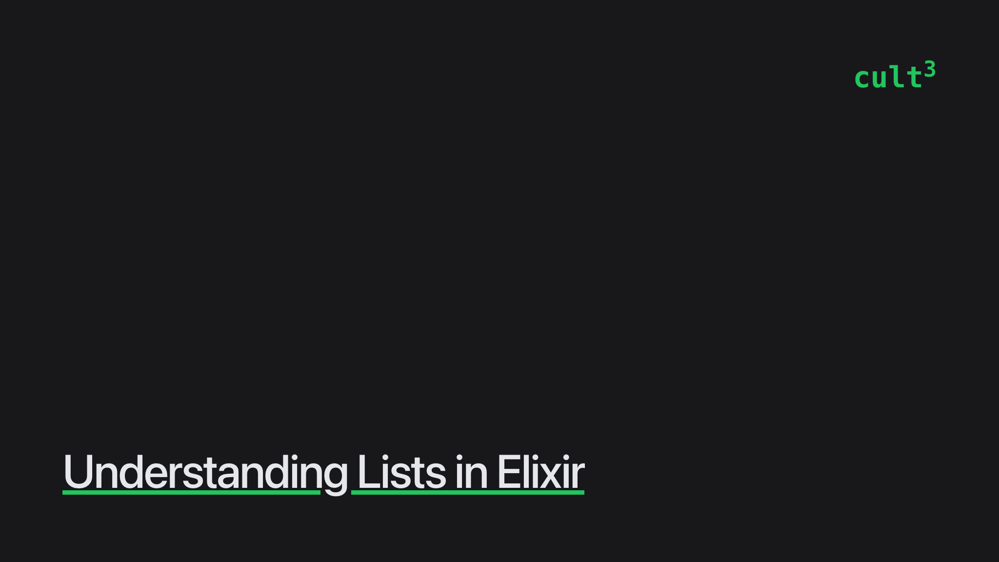 Understanding Lists in Elixir | Culttt Understanding Lists in Elixir | Culttt