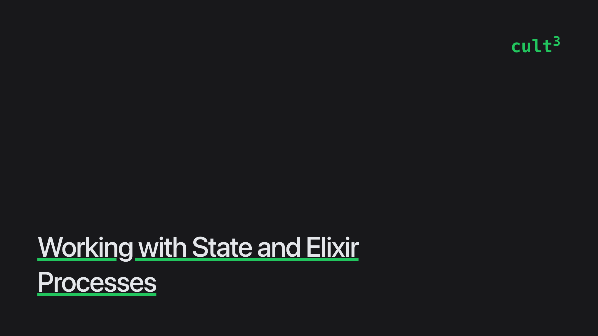 Working With State And Elixir Processes Culttt